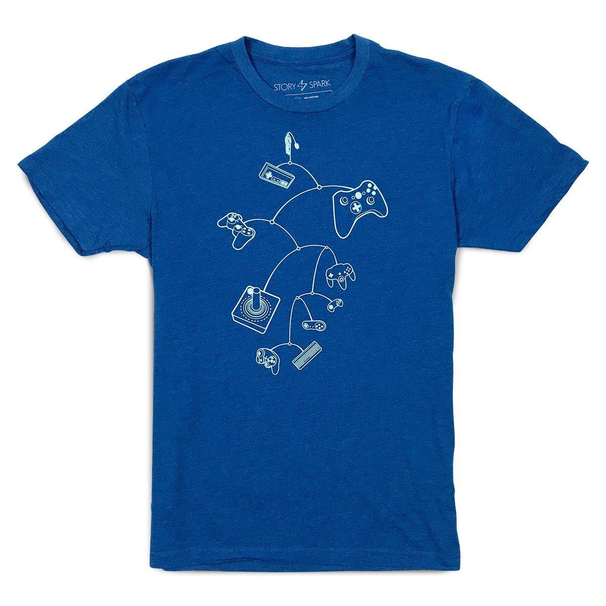 Game Controllers Mobile Gamer T-Shirt by STORY SPARK